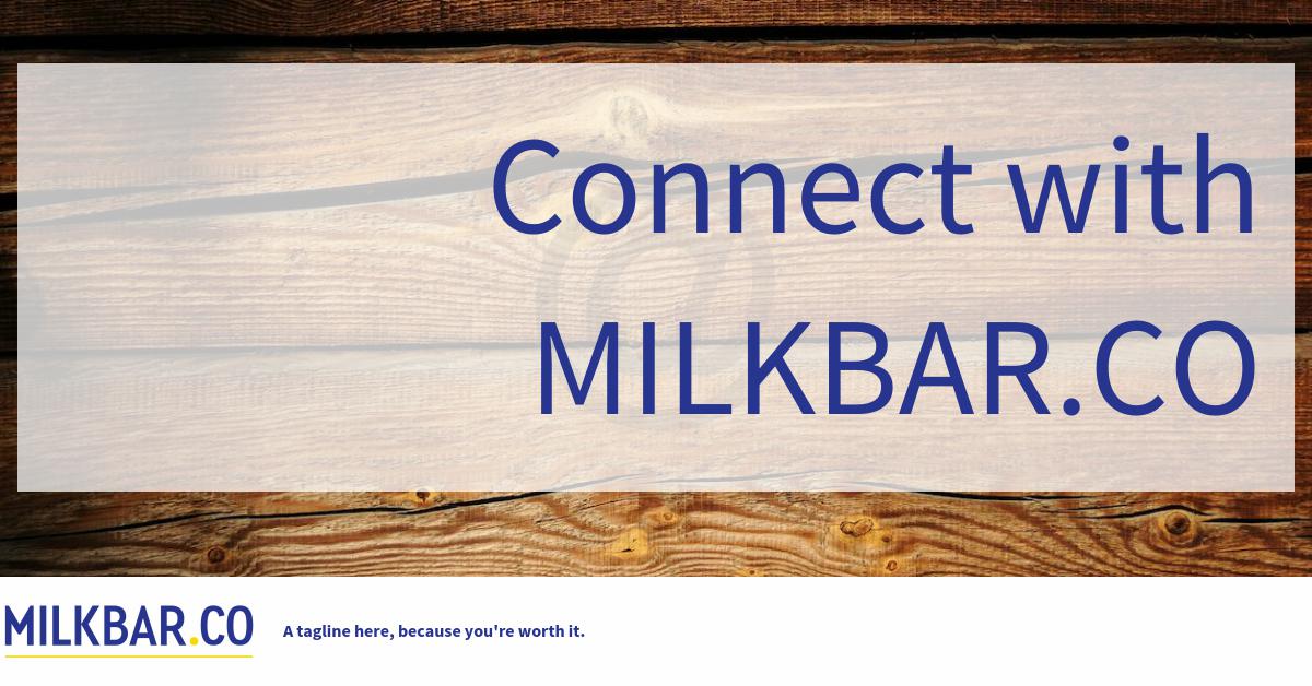 MILKBAR.CO: Connect with MILKBAR.CO