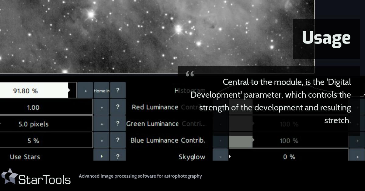 StarTools: FilmDev: Usage