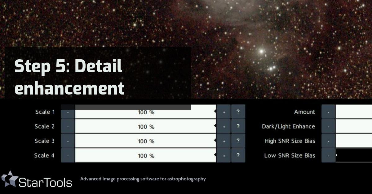 StarTools: Quick Start: Step 5: Detail enhancement StarTools: Quick Start: Step 5: Detail enhancement