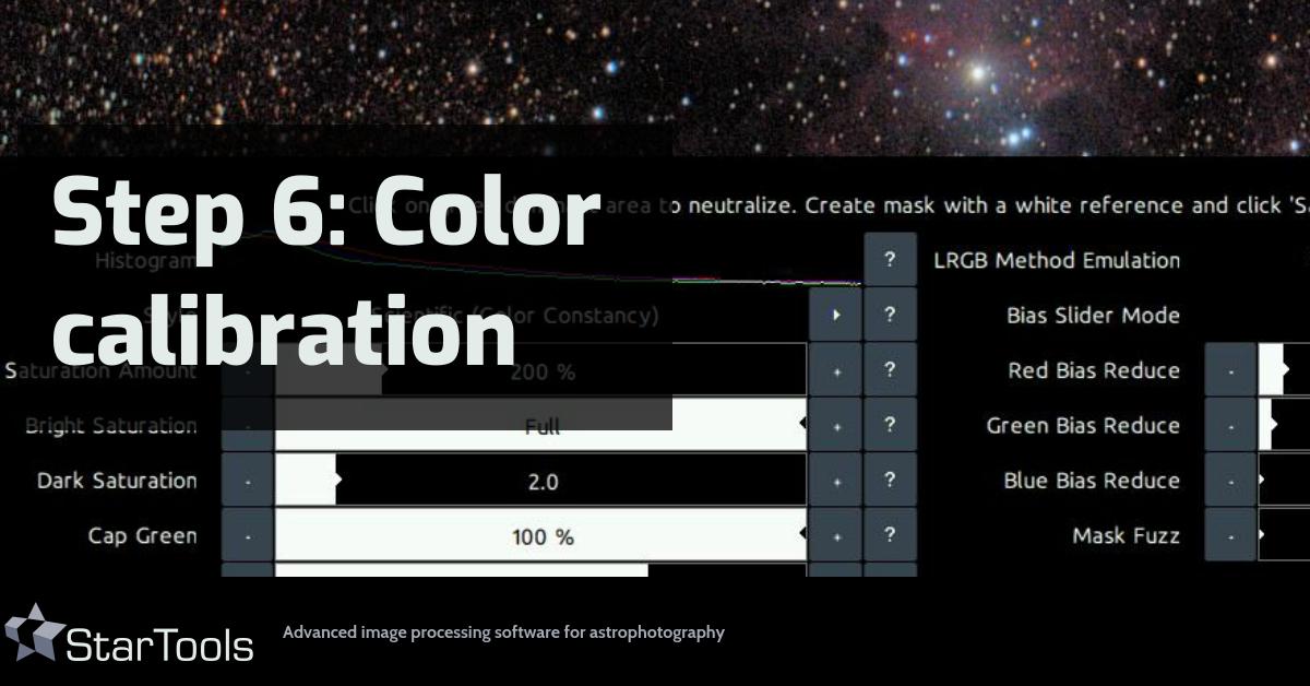 StarTools: Quick Start: Step 6: Color calibration StarTools: Quick Start: Step 6: Color calibration