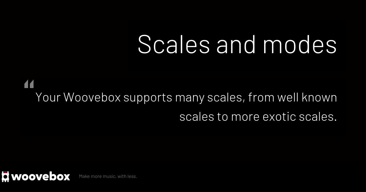 Woovebox Guides Tutorials And Docs Scales And Modes