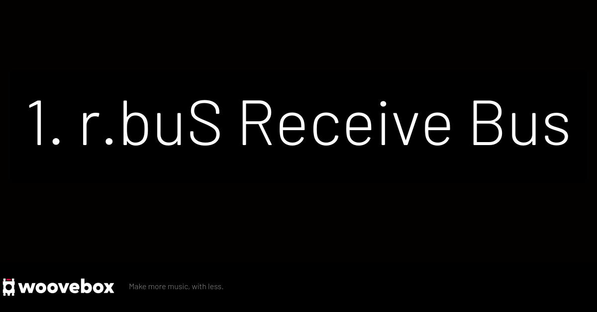 Woovebox: Dynamics: 1. r.buS Receive Bus