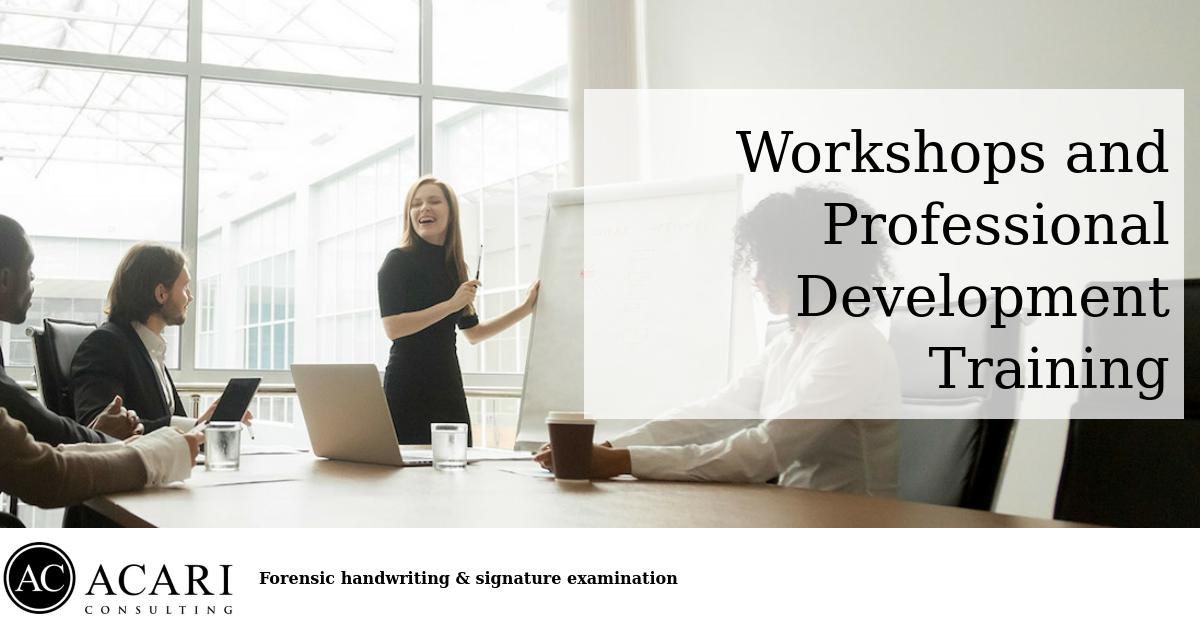 Services: Workshops and Professional Development Training