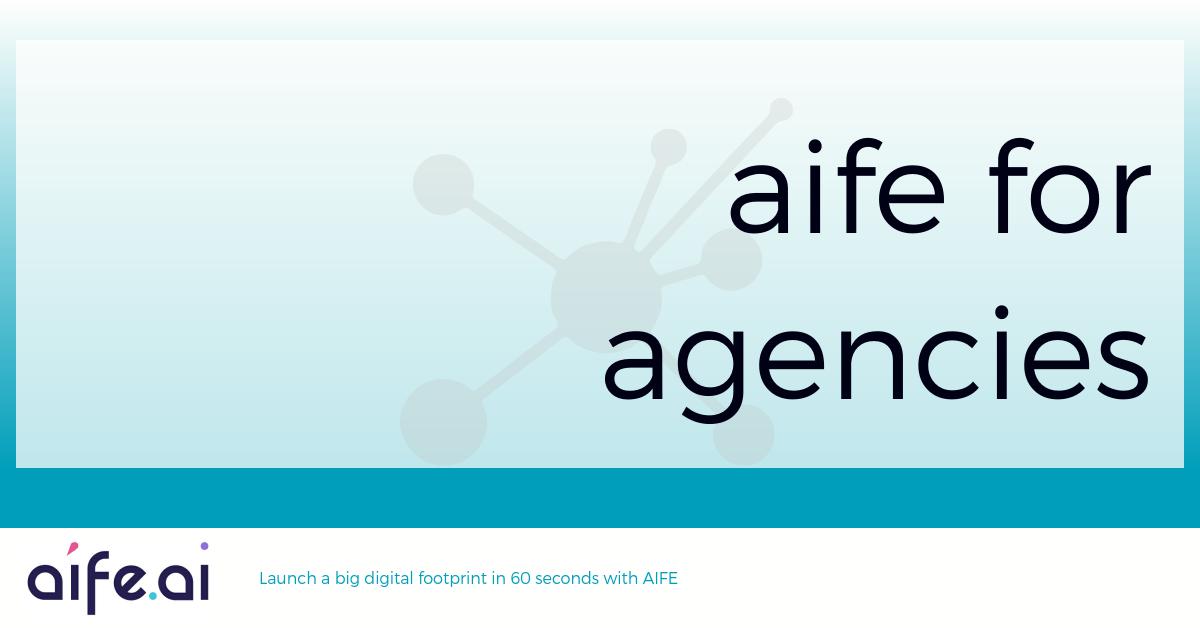 AIFE.AI: Affiliates and agencies: AIFE for agencies