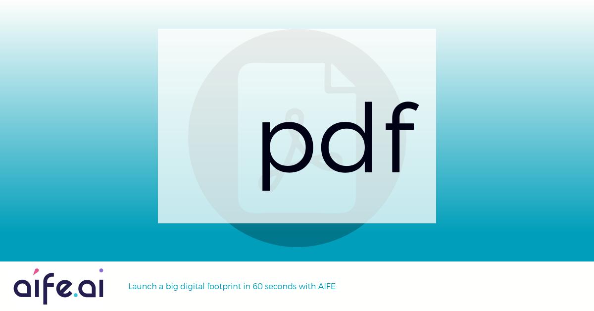 AIFE.AI: Comprehensive Digital Footprint: PDF