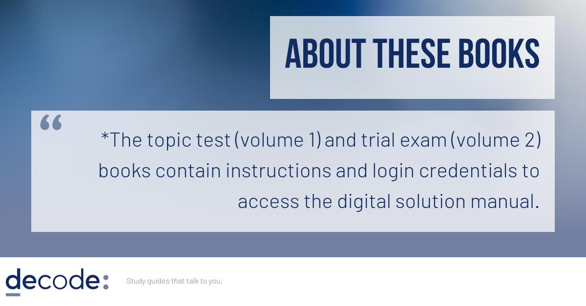 Maths Methods Units 3&4: Trial Exams: About these books
