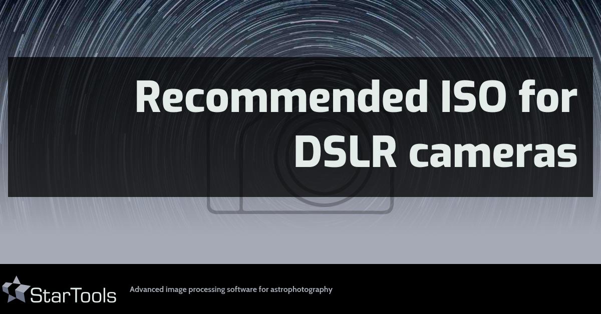 Starting with a good dataset: Recommended ISO for DSLR cameras