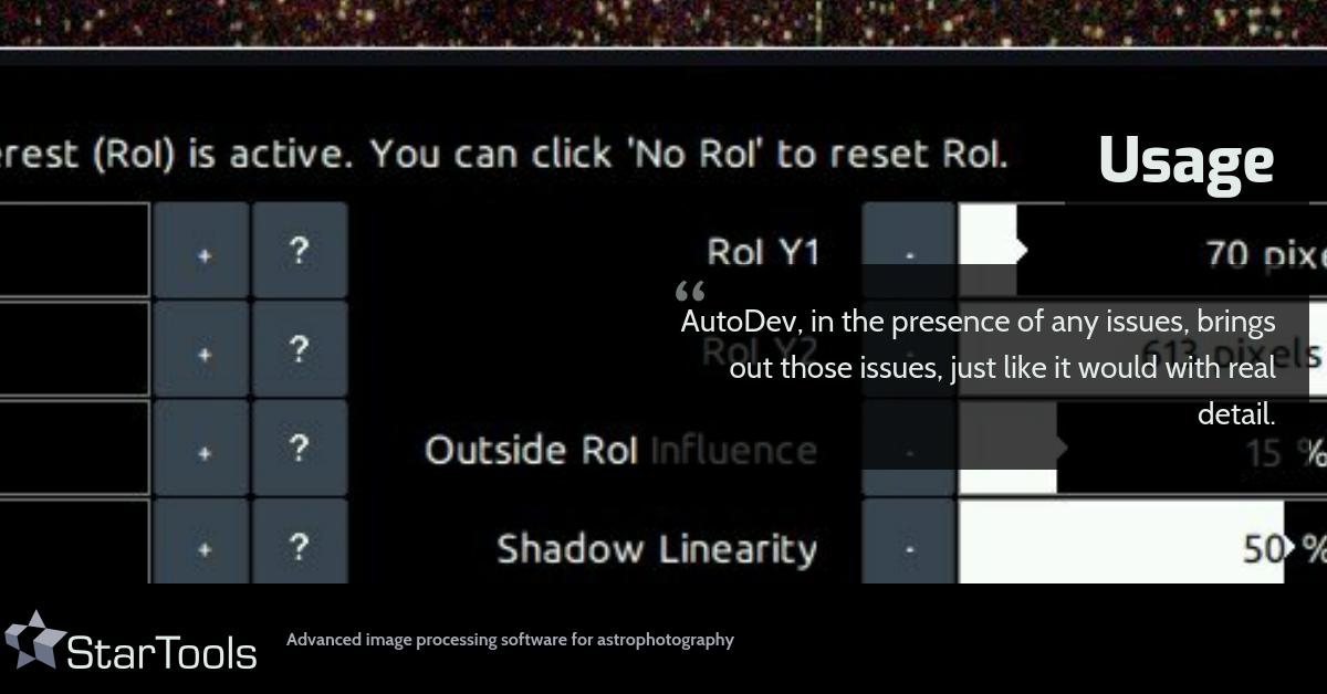 StarTools: AutoDev: Usage