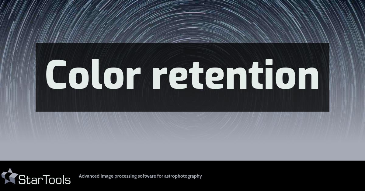 StarTools: Usage: Color retention