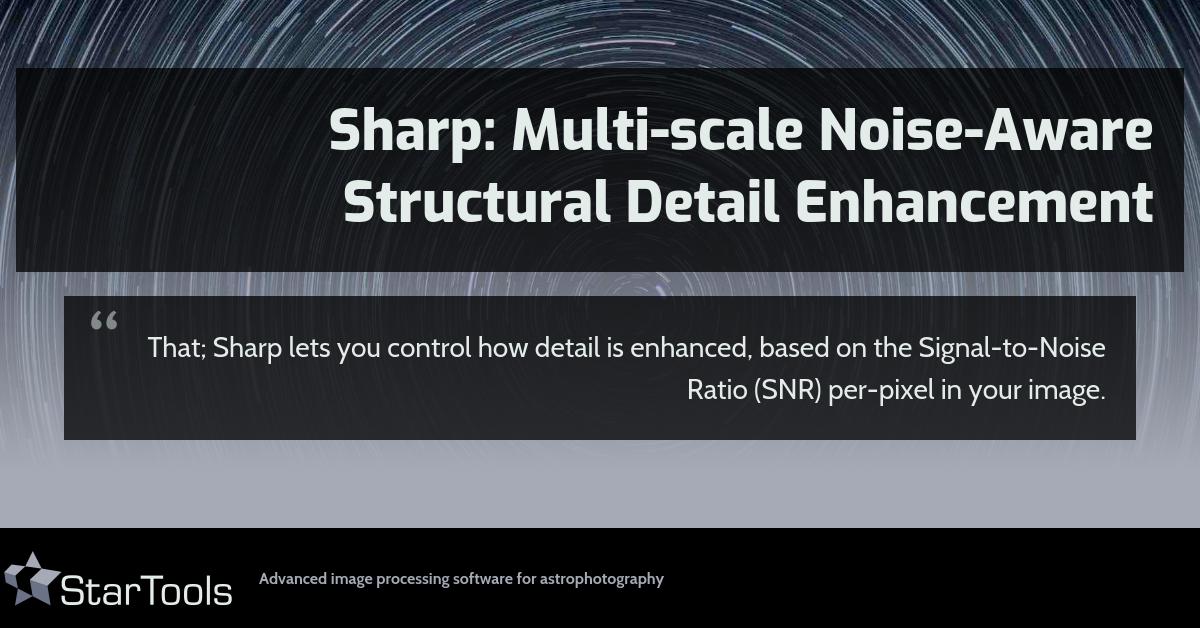 Features & Documentation: Sharp: Multi-scale Noise-Aware Structural ...