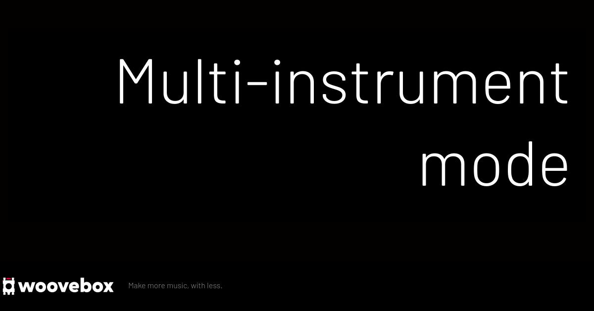 Guides, tutorials and docs: Multi-instrument mode